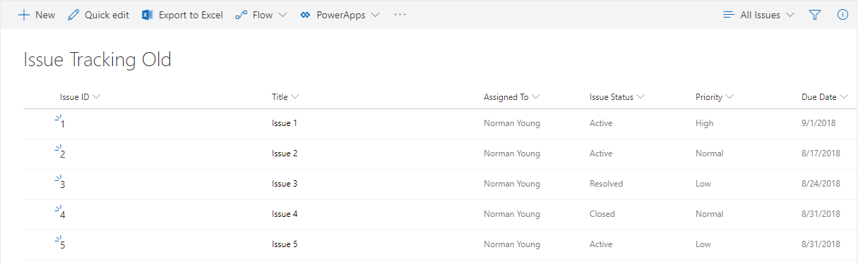 Reinvigorating the SharePoint Issue Tracking App – Norm Young