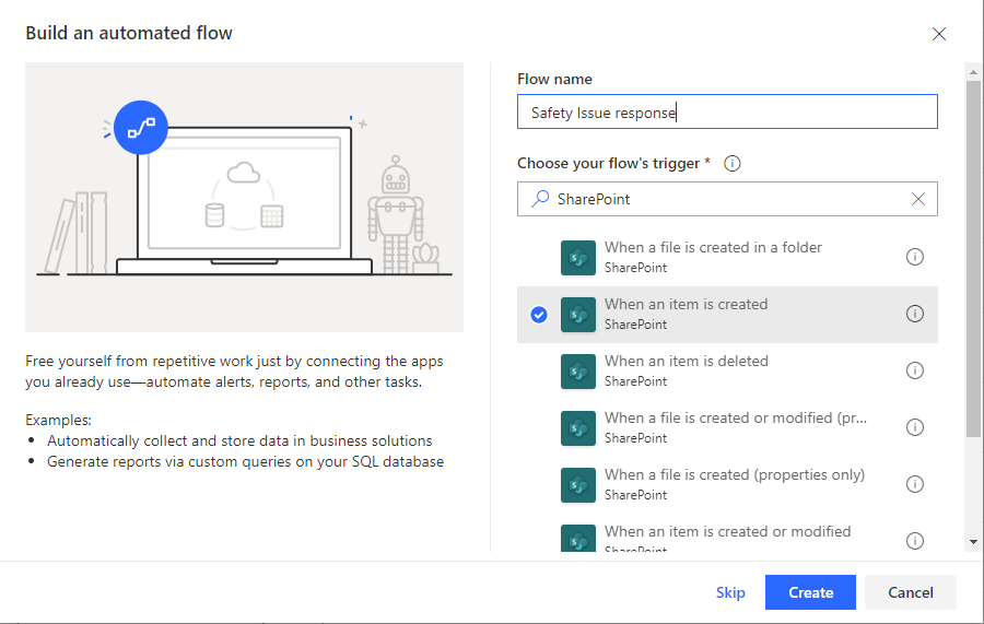 Build a safety issue solution using SharePoint and Power Automate- Part ...