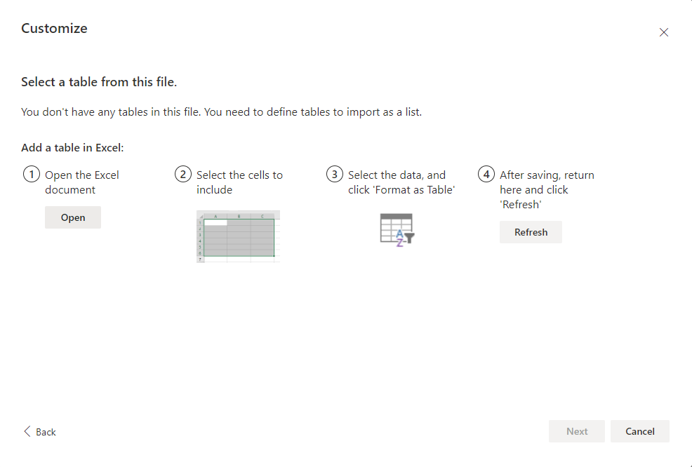 Microsoft Lists: new list using an existing Excel spreadsheet – Norm Young