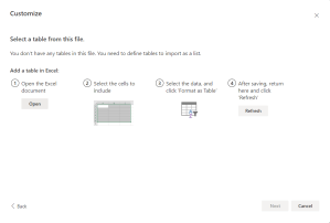 Microsoft Lists: new list using an existing Excel spreadsheet – Norm Young
