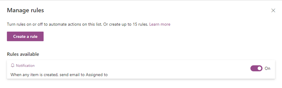 A first look at Rules in Microsoft Lists – Norm Young