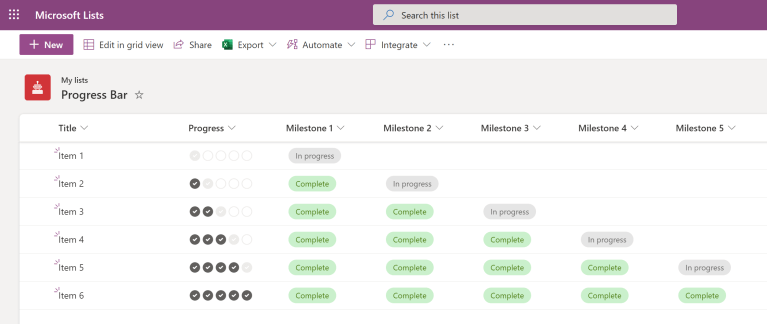 Add an Icon Progress Bar to Microsoft Lists – Norm Young