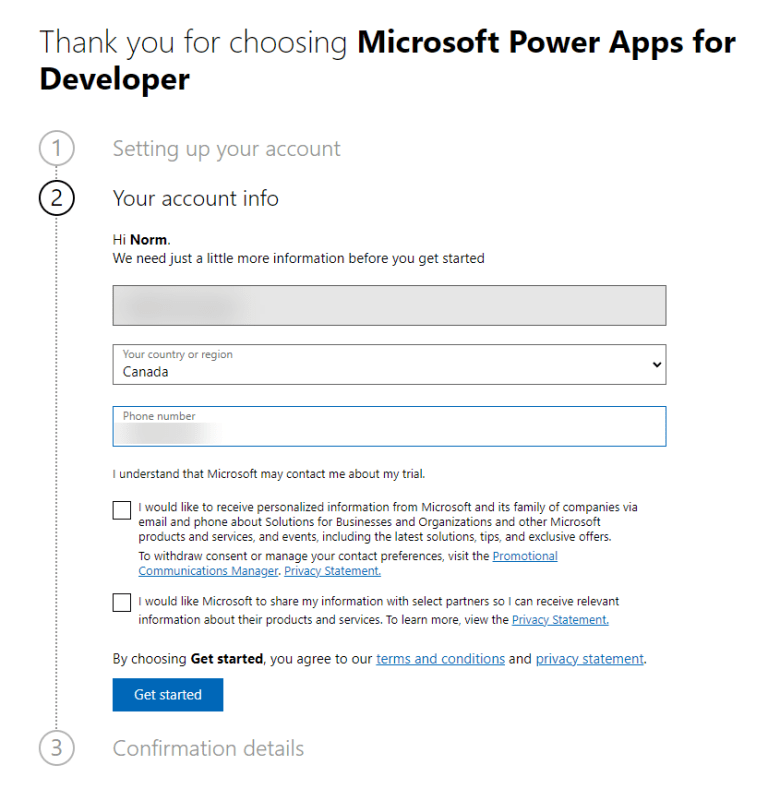 How to get a Power Apps Developer Plan – Norm Young