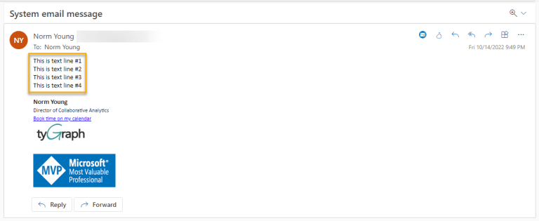 Extract multiple lines of text from email using Power Automate – Norm Young