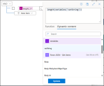Update a single line of text column using the Send HTTP Request to ...